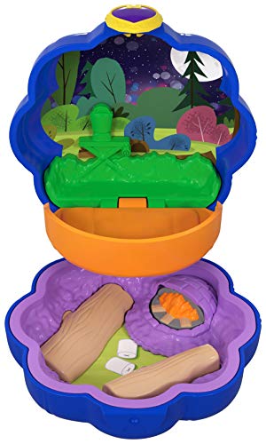 Polly Pocket Tiny Pocket Places Camping Compact! Shani Doll