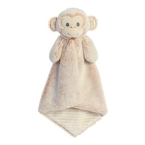 ebba aurora® snuggly cuddlers luvster™ marlow monkey baby stuffed animal - comforting companion - security and sleep aid - brown 16 inches