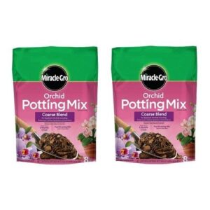 miracle-gro orchid potting mix, 8-quart (currently ships to select northeastern & midwestern states) (2 pack)