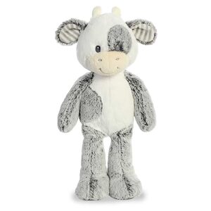 aurora® adorable cuddlers™ coby cow™ baby stuffed animal - security and sleep aid - comforting companion - gray 14 inches