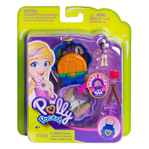 Polly Pocket Tiny Pocket Places Camping Compact! Shani Doll