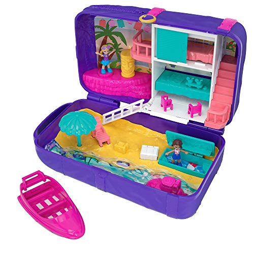 Polly Pocket Tiny Pocket Places Camping Compact! Shani Doll