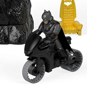 Fisher-Price Imaginext DC Super Friends Batman Toy, Wayne Manor Batcave Playset with Figure & Batcyle for Pretend Play Kids Ages 3+ Years (Amazon Exclusive)