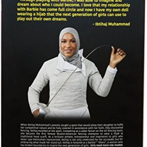 Barbie Ibtihaj Muhammad Doll with Fencing Uniform, Hijab, Sabre and Mask