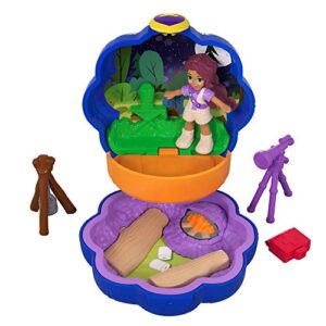 polly pocket tiny pocket places camping compact! shani doll