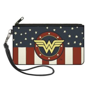 buckle-down womens buckle-down zip wonder woman large wallet, multicolor, 8 x 5 us