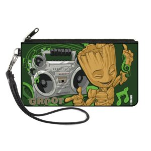 buckle-down womens buckle-down zip guardians of the galaxy small wallet, multicolor, 6.5 x 3.5 us