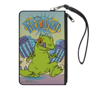 rugrats junior's buckle-down zip wallet small, multicolor, 6.5" x 3.5"