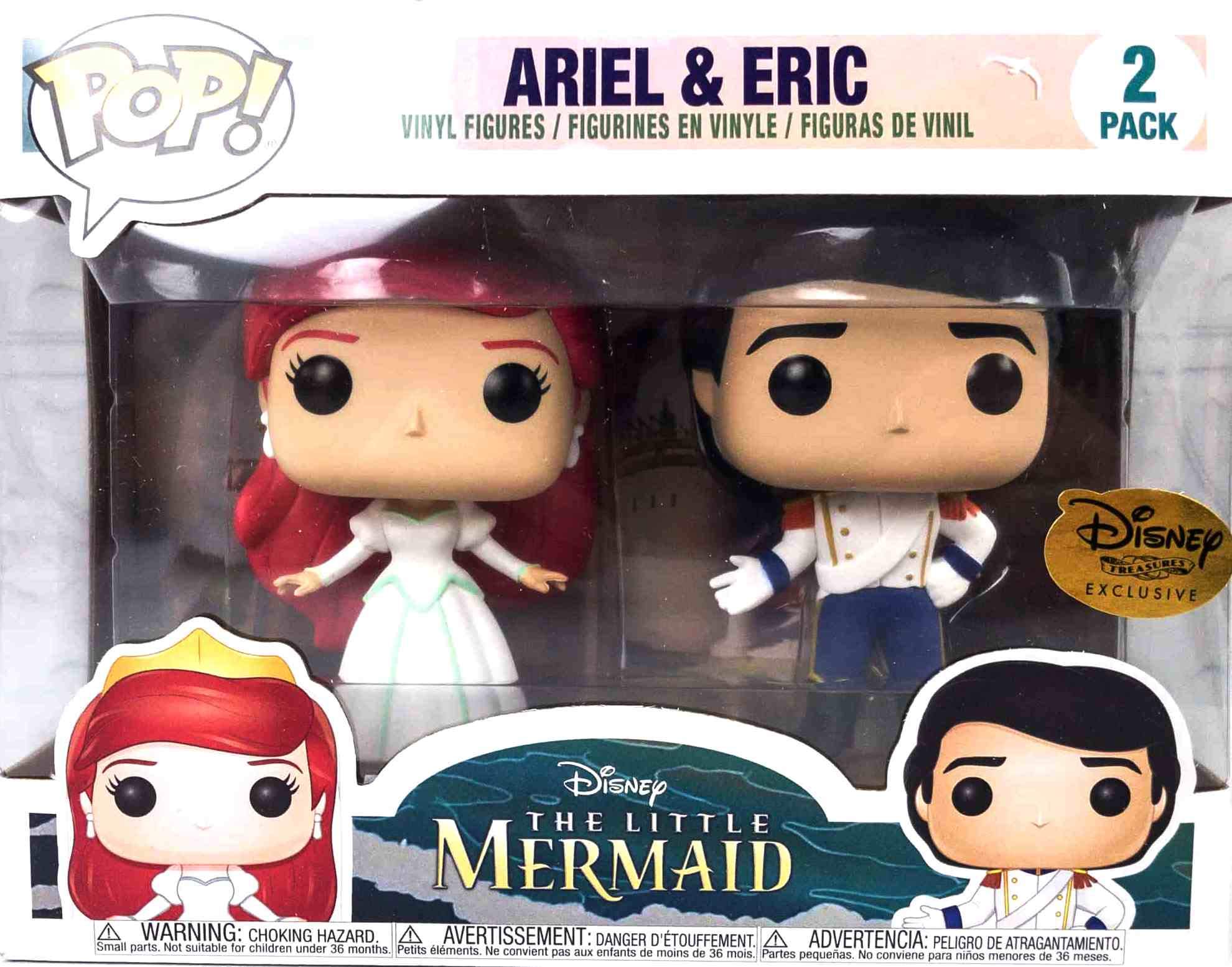 Funko Disney Treasures Exclusive POPs-The Little Mermaid-ARIEL & ERIC 2-Pack