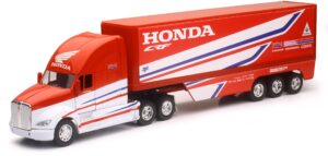 new-ray 1:32 scale team honda hrc motocross racing transporter truck