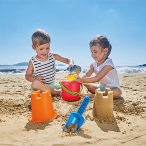 Hape 5-in-1 Beach Set Sand Toys for Toddlers 18 Months and Up