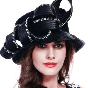 forbusite church hats for women derby tea party dress hat for ladies kentucky bucket hats