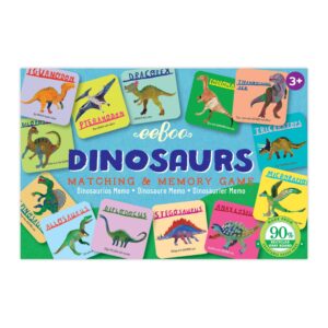 eeboo dinosaurs little memory and matching game, 3 years