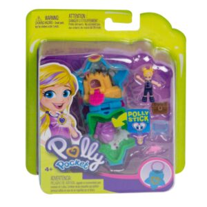 Polly Pocket Tiny Pocket Places Aquarium Compact with Micro Polly Doll & Accessories