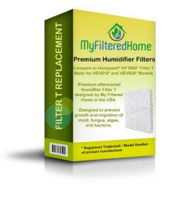 myfilteredhome hft600 humidifier compatible filter, filter t - made for hev615 and hev620 models