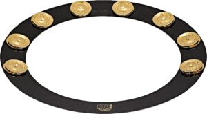 meinl percussion backbeat pro 13" brass hoop tambourine with brass jingles for snare drums, two year warranty (bbp13)