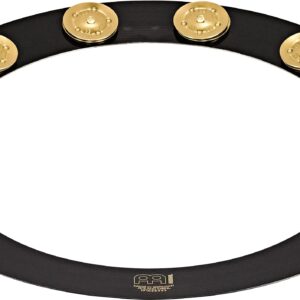 Meinl Percussion Backbeat Pro 13" Brass Hoop Tambourine with Brass Jingles for Snare Drums, TWO YEAR WARRANTY (BBP13)