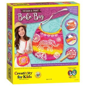 creativity for kids bag boho batik bag, gold,white