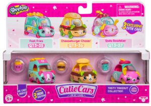 shopkins cutie car s3 3 pack-asst 4 childrens toy