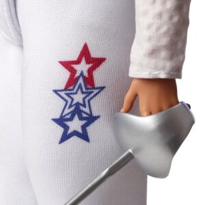 Barbie Ibtihaj Muhammad Doll with Fencing Uniform, Hijab, Sabre and Mask