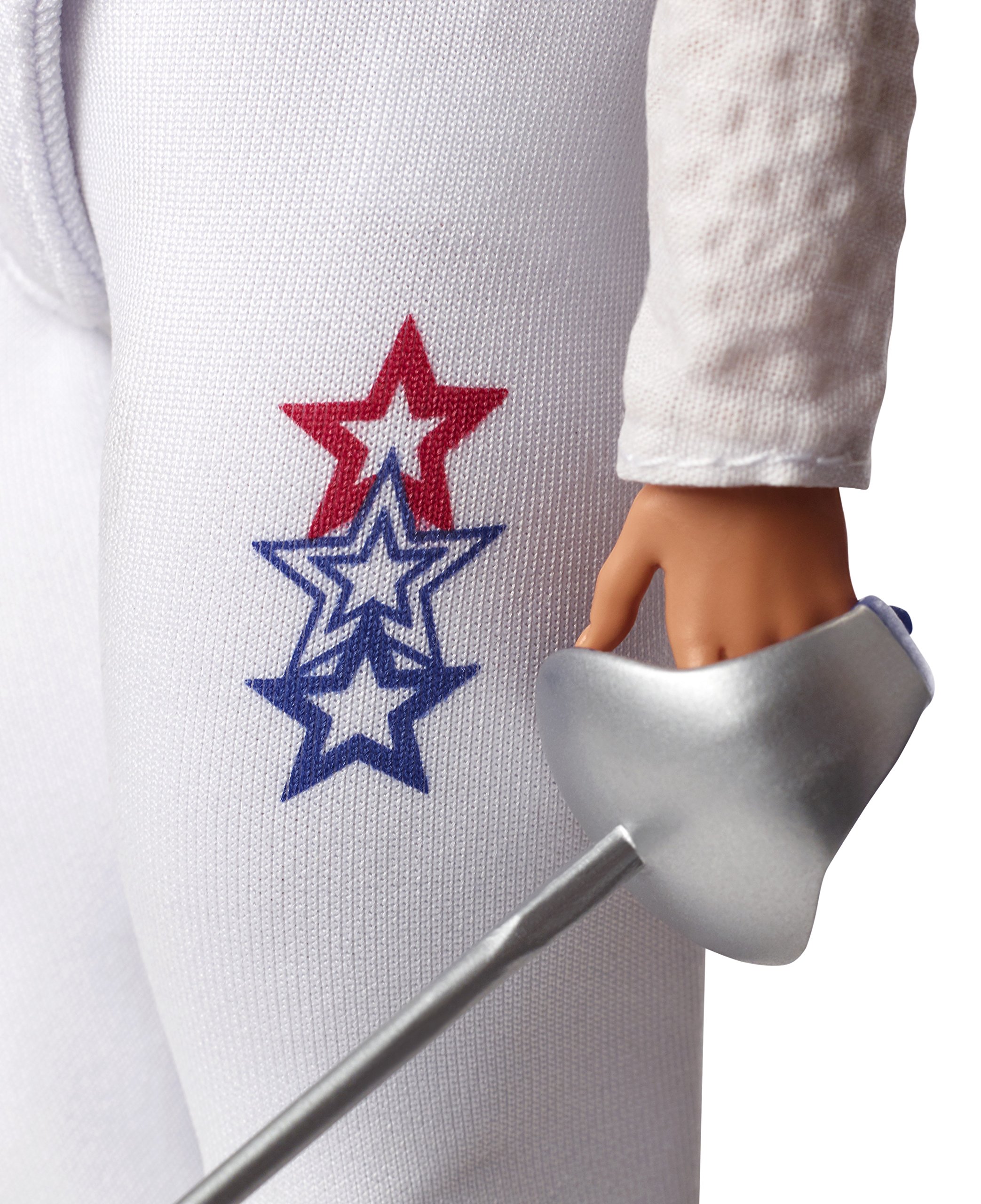 Barbie Ibtihaj Muhammad Doll with Fencing Uniform, Hijab, Sabre and Mask