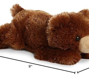 Aurora® Adorable Mini Flopsie™ Grizzly Bear Stuffed Animal - Playful Ease - Timeless Companions - Brown 8 Inches