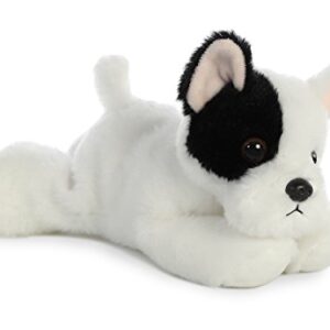 Aurora® Adorable Mini Flopsie™ French Bulldog Pup Stuffed Animal - Playful Ease - Timeless Companions - White 8 Inches