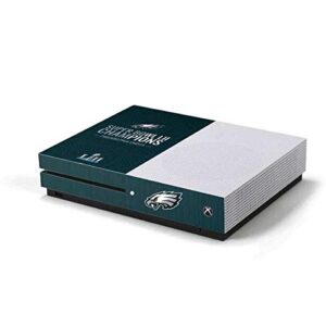 skinit decal gaming skin compatible with xbox one s console - officially licensed nfl philadelphia eagles super bowl lii champions design