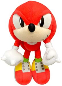 great eastern sonic the hedgehog ge-7090 knuckles stuffed plush, 9"