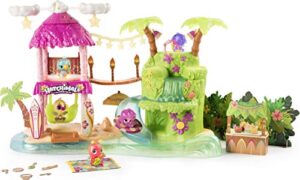 hatchimals colleggtibles tropical party playset with lights, sounds and exclusive season 4 colleggtibles, for ages 5 and up