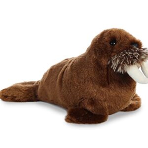 Aurora® Adorable Mini Flopsie™ Walrus Stuffed Animal - Playful Ease - Timeless Companions - Brown 8 Inches