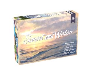 sunset over water card game – a picturesque game of painting landscapes and exploring nature by pencil first games for 1-4 players