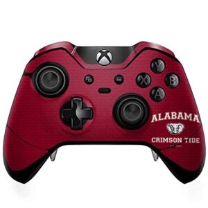 skinit decal gaming skin compatible with xbox one elite controller - officially licensed college alabama crimson tide basketball design