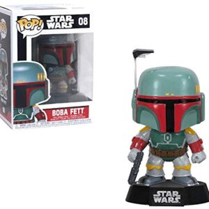 Funko Pop! Star Wars: Boba Fett #08 Vinyl Bobble-Head Figure (Bundled with Pop Box Protector Case)