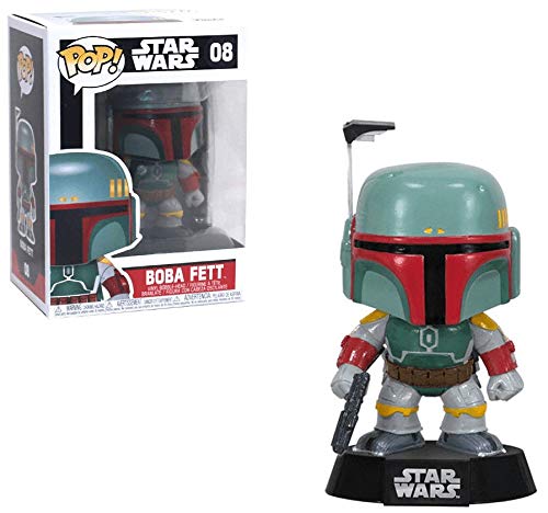 Funko Pop! Star Wars: Boba Fett #08 Vinyl Bobble-Head Figure (Bundled with Pop Box Protector Case)