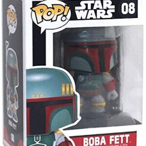 Funko Pop! Star Wars: Boba Fett #08 Vinyl Bobble-Head Figure (Bundled with Pop Box Protector Case)