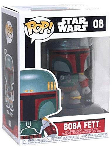 Funko Pop! Star Wars: Boba Fett #08 Vinyl Bobble-Head Figure (Bundled with Pop Box Protector Case)