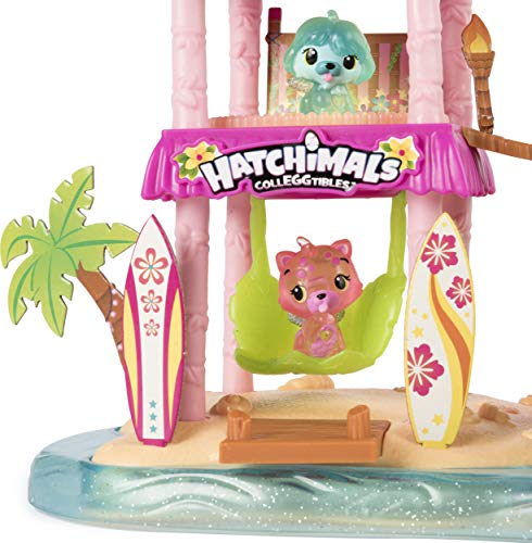 Hatchimals CollEGGtibles Tropical Party Playset with Lights, Sounds and Exclusive Season 4 CollEGGtibles, for Ages 5 and Up