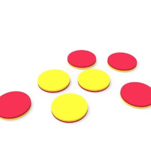 hand2mind Plastic Two-Color Counters, Red and Yellow Counters, Counting Manipulatvies, Math Counters for Kids, Counting Chips, Math Manipulatives, Bingo Chips, Counters for Kids Math (Set of 1000)