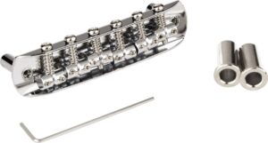 fender mustang fully-adjustable (japan), chrome electric guitar bridge (0081239049)