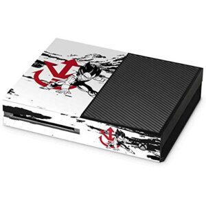 skinit decal gaming skin compatible with xbox one console - officially licensed dragon ball z vegeta wasteland design