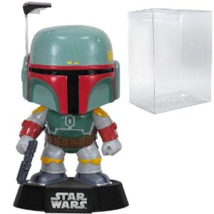 Funko Pop! Star Wars: Boba Fett #08 Vinyl Bobble-Head Figure (Bundled with Pop Box Protector Case)