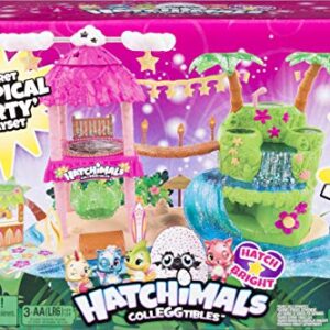 Hatchimals CollEGGtibles Tropical Party Playset with Lights, Sounds and Exclusive Season 4 CollEGGtibles, for Ages 5 and Up