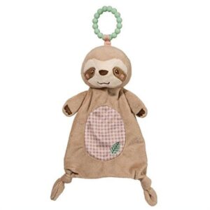 douglas baby sloth teether plush stuffed animal toy