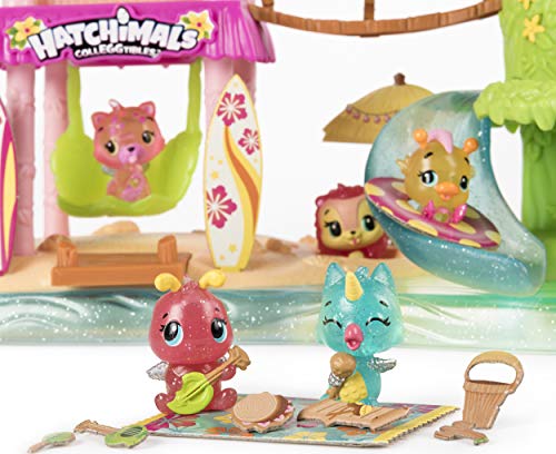 Hatchimals CollEGGtibles Tropical Party Playset with Lights, Sounds and Exclusive Season 4 CollEGGtibles, for Ages 5 and Up