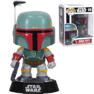 Funko Pop! Star Wars: Boba Fett #08 Vinyl Bobble-Head Figure (Bundled with Pop Box Protector Case)