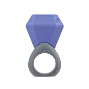 innobaby teethin' smart birthstone ring teether - february (amethyst)