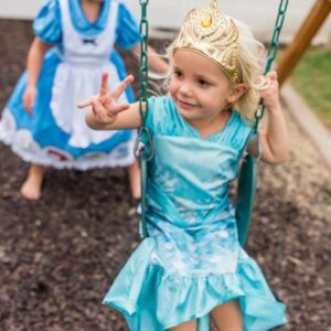 Little Adventures Mermaid Dress Up Costume for Girls (X-Large 7-9) - Machine Washable Child Pretend Play and Party Dress with No Glitter