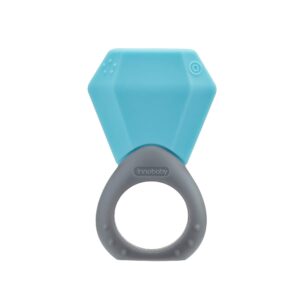 innobaby teethin' smart birthstone ring teether - march (aquamarine)