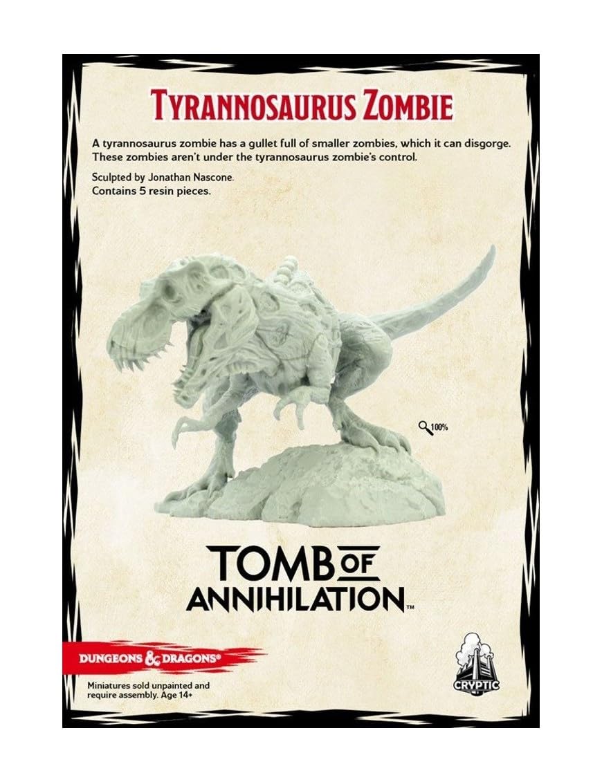 Gale Force Nine Dungeons & Dragons Tomb of Annihilation Tyrannosaurus Zombie, Multicoloured